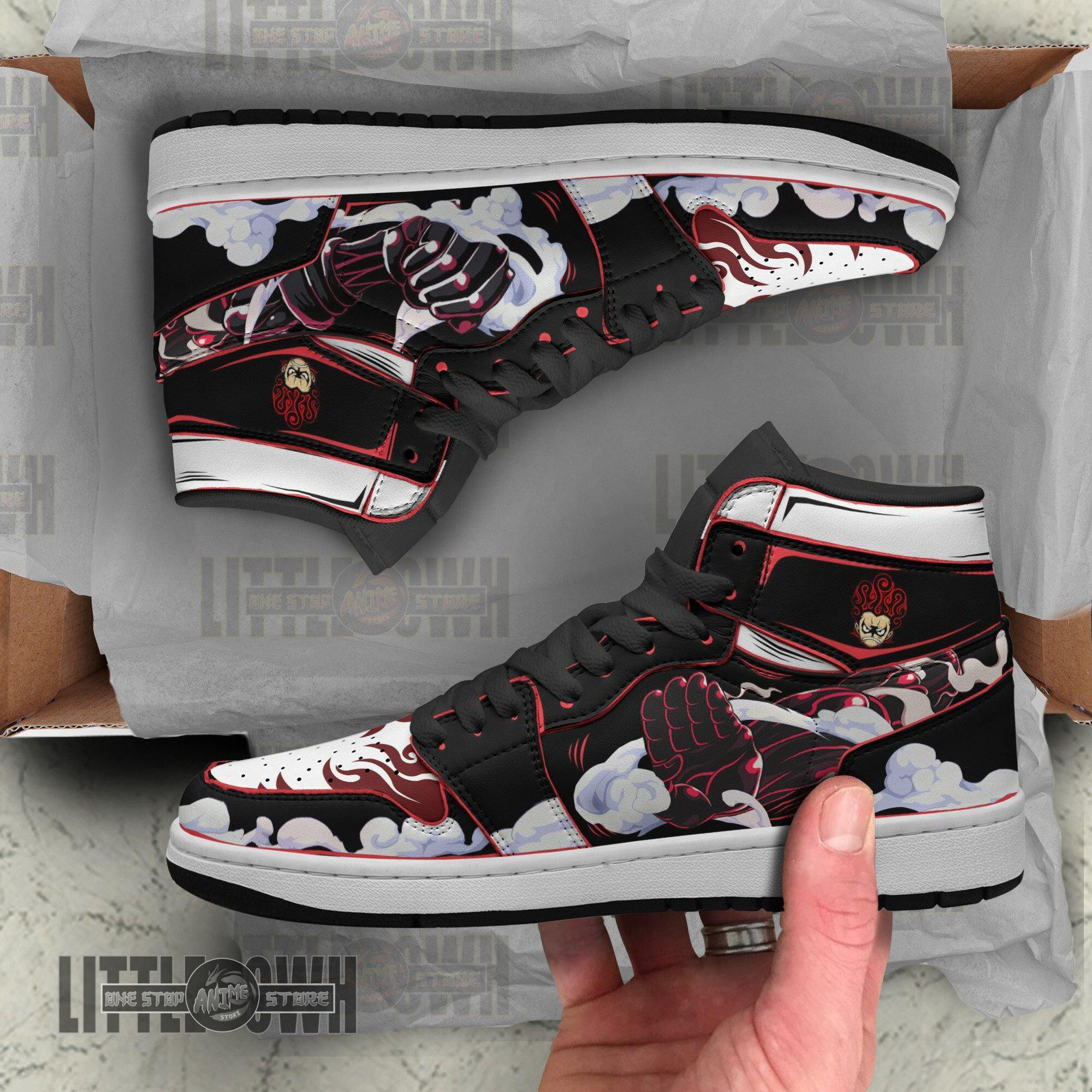 Luffy Gear 4 Anime Shoes Custom OP Boot Sneakers - LittleOwh